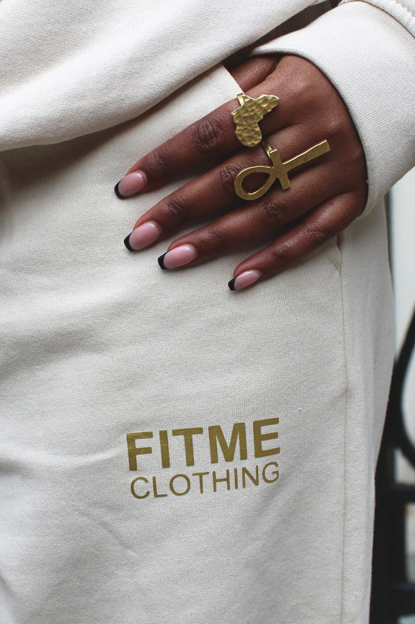 Sand FitMe Generation T-Shirt & Joggers Tracksuit Set | FitMe Clothing